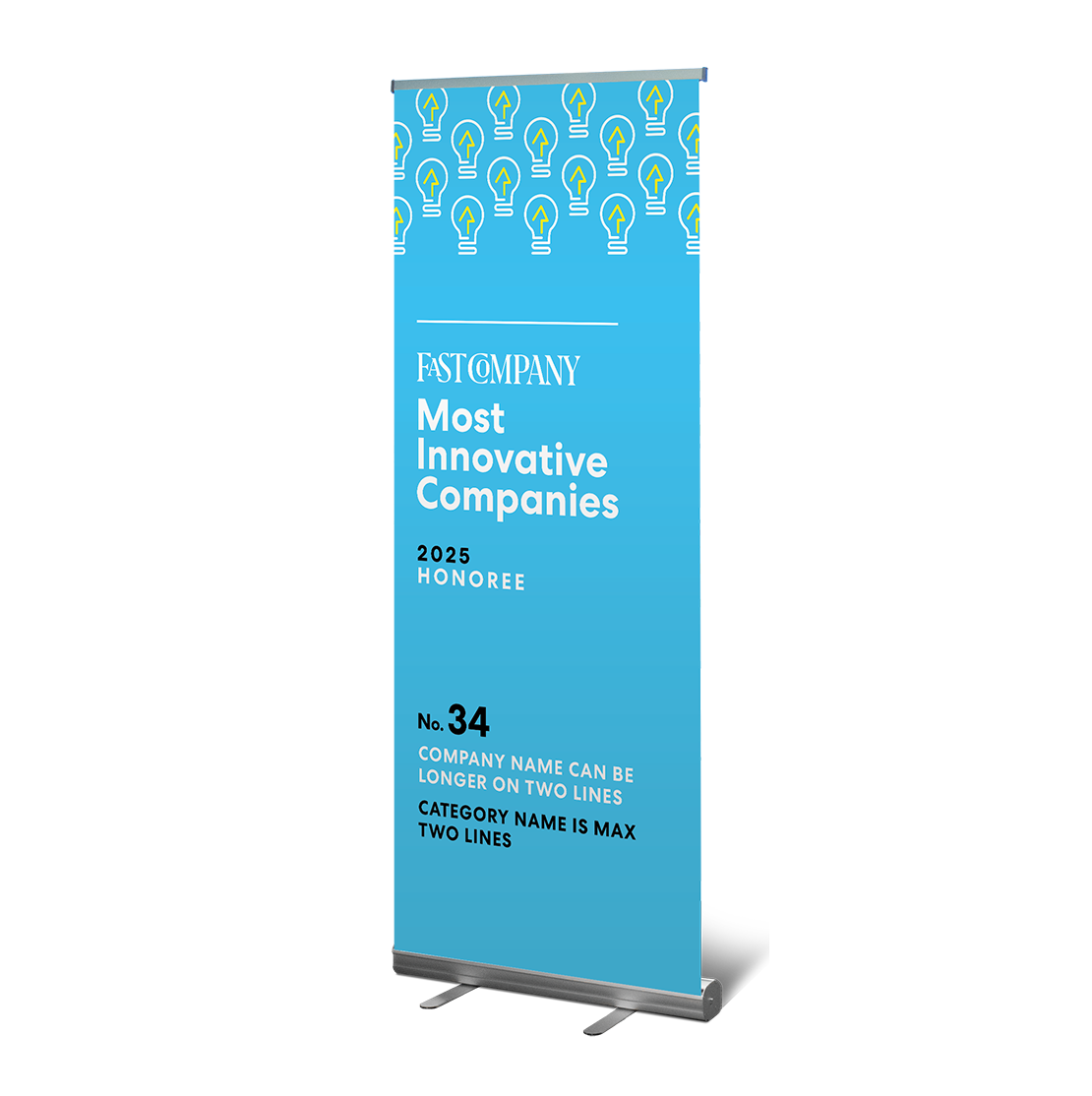 Most Innovative Companies – Retractable Banner – Fast Company Kudos Store